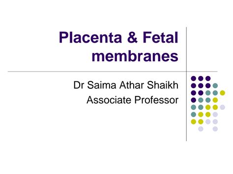 Solution 11 Placenta And Membranes Studypool