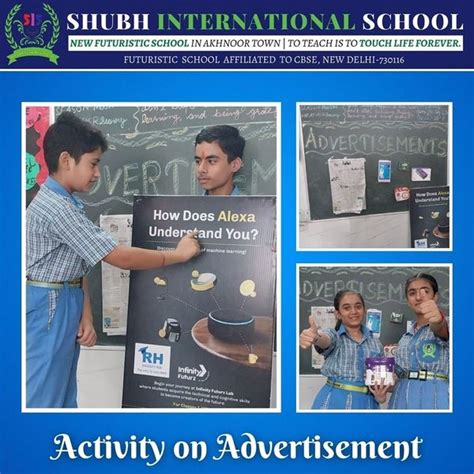 Class 8th Activity On Advertisement Shubh International School Akhnoor