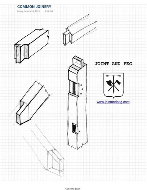 Timber Frame Joinery Sketches