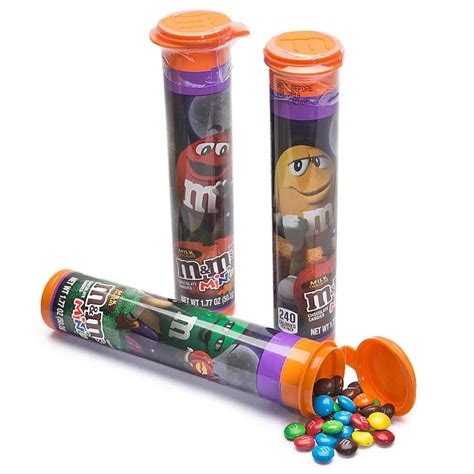Halloween Mandms Minis Candy Mega Tubes 24 Piece Box Salebestcandyshop