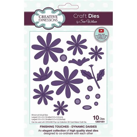 Dynamic Daisies Finishing Touches Craft Die By Sue Wilson Creative
