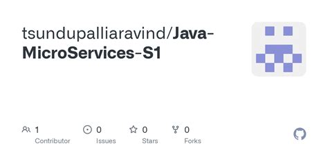GitHub Tsundupalliaravind Java MicroServices S