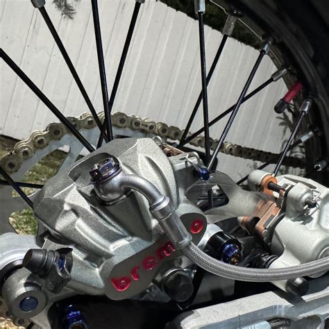 Stark Varg Rear Hand Brake Dual Caliper Bracket And Line
