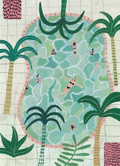 Vibrant Illustrations By Miranda Sofroniou 배경 추상 유화 여름 그림