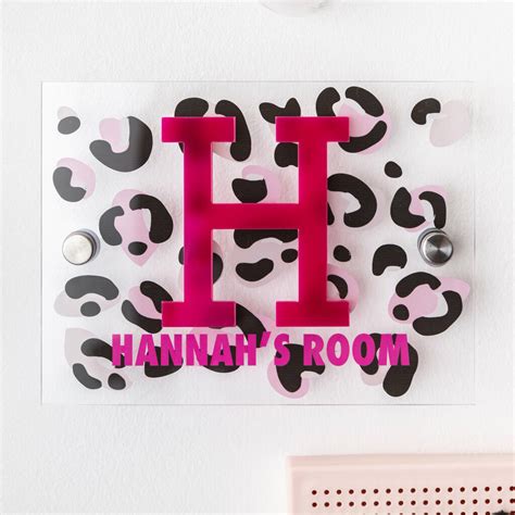Personalised Leopard Print Bedroom Door Sign By The Ting Knot