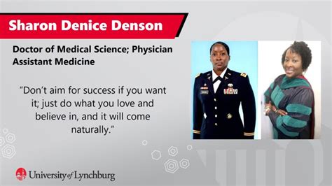 Ltc Sharon Denson Dmsc Mpas Pa C On Linkedin Doctorate Dmsc Pa Universityoflynchburg