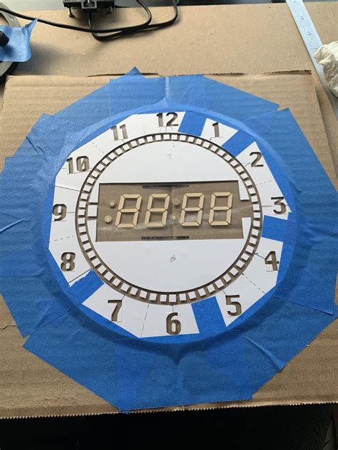 7 segment neopixel clock with countdown timer 8 steps with pictures