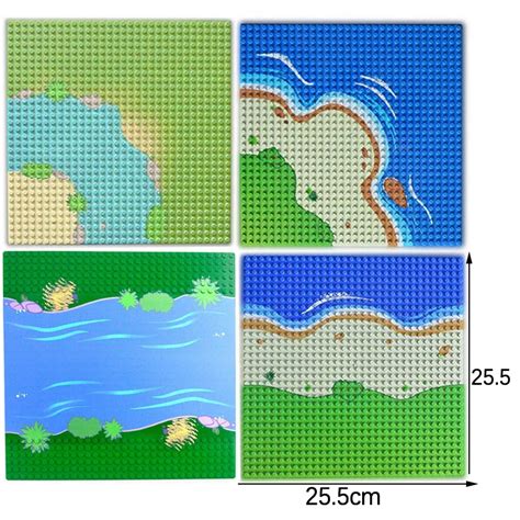 City Road Street Baseplate Color River Sandy Beach Island Base Plate
