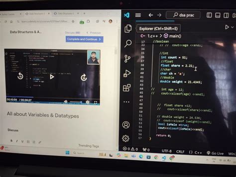 Prahlad Kumar On Linkedin Cplusplus Variables Dsa Codingjourney Programming