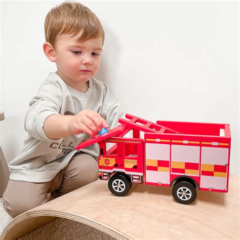 Wooden Fire Engine Montessori Toy