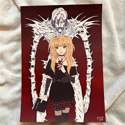 Death Note Print Fan Art Misa And Rem Etsy Uk