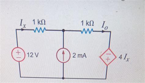 Solved Use Node Voltage To Find Io Chegg