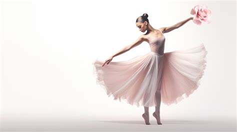 Premium Photo Classic Ballerina Dancing On Studio Background