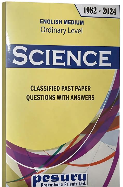 Pesuru Ol Science Past Papers 1982 2024 English Medium Bookbanklk