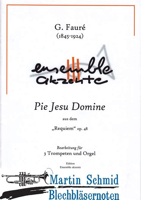 martin schmid blechbläsernoten pie jesu domine online kaufen