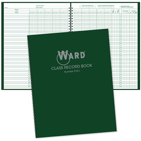 Ward 38 Name Class Record Book 9 10 Week Periods Elan Publishing