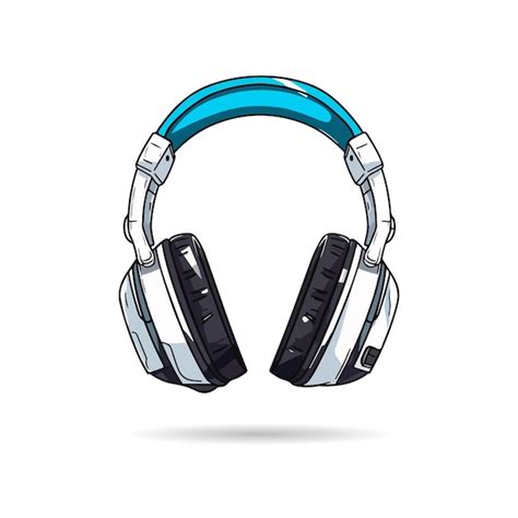 Casque Illustration Vectorielle Création Logo Casque Vecteur Premium