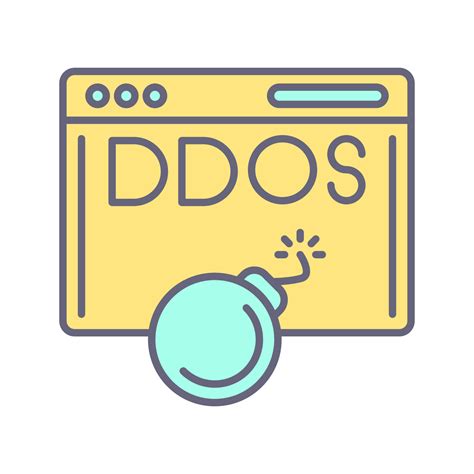 Ddos Attack Vector Icon 18897227 Vector Art At Vecteezy