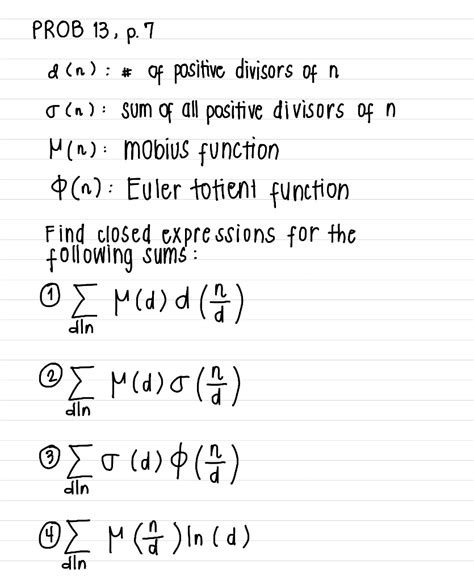 Answered Mobius Function Bartleby