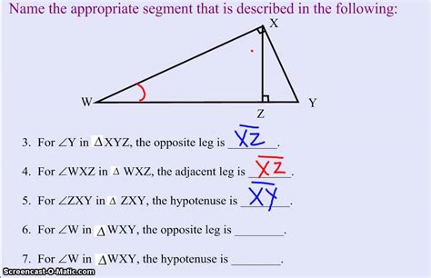 Adjacent Side Hypotenuse Crossword