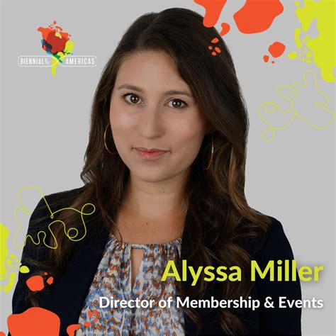 Biennial Of The Americas On Linkedin ¡bienvenida Alyssa The Biennial Is Thrilled To Welcome