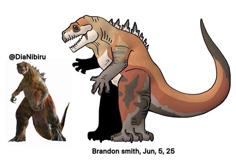 Godzilla Size Comparison To T Rex