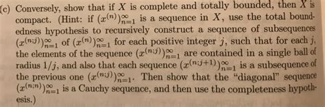 Solved Exercise 1 5 10 A Metric Space X D Is Called
