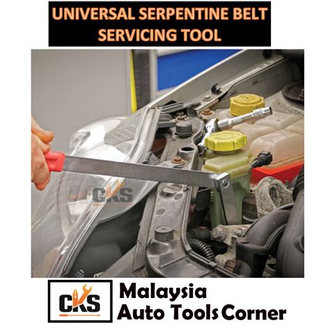 Universal Ratcheting Serpentine Belt Servicing Tool Belt Tensioner Tool