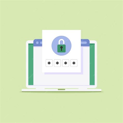 premium vector computer password code request for private data online