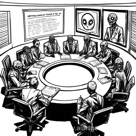 Secretive O5 Council Gathering In Scp Foundation Headquarters Ai Art