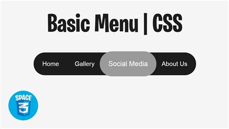 Menu Básico Css Tutorial Youtube