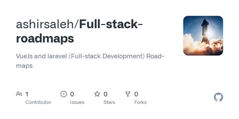 Github Ashirsalehfull Stack Roadmaps Vuejs And Laravel Full Stack Development Road Maps