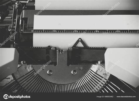 Typewriter With Paper Close Up