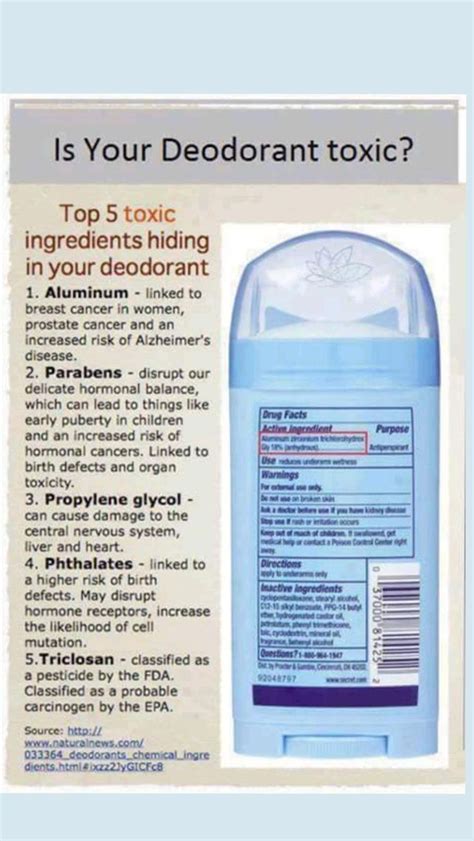 Side Effects Of Deodorants Health And Wellness Health Info Health Tips