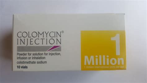 Allopathic Colomycin Injection 1 Million 10 Vials In One Box For