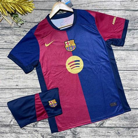 Áo Bóng đá Barca 2425 Sân Khách Màu đen Năm 2024 2025