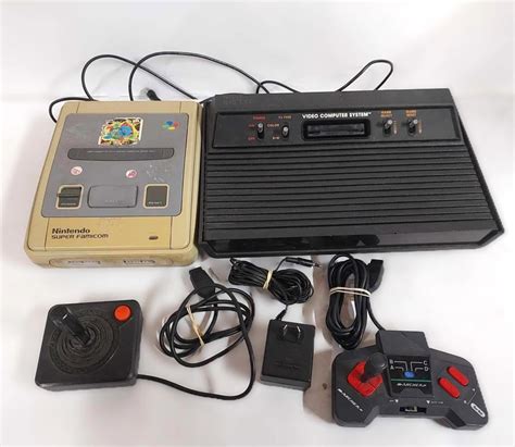Lot Nintendo Super Famicom And Atari 2600 As Is