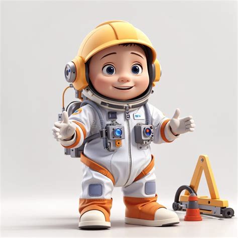 3d Char Under Construction Stock Illustration Illustration Of Figurine 297891620