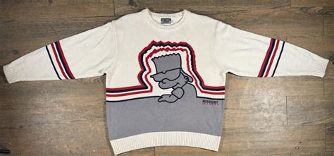 Vintage Iceberg Bart Simpson Sweater Mens Size Xxl R… Gem