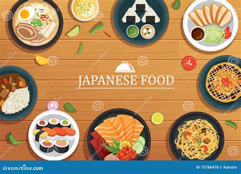 Japanese Food Background Stock Illustrations 47608 Japanese Food