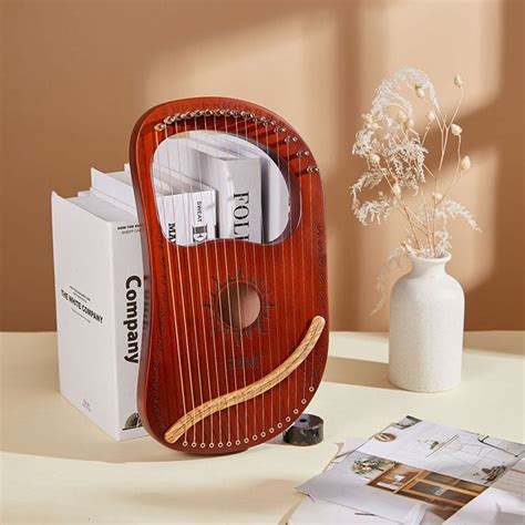 Zani Mini 16 String Lyre Harp Wooden Lyre T For Beginner Instrument
