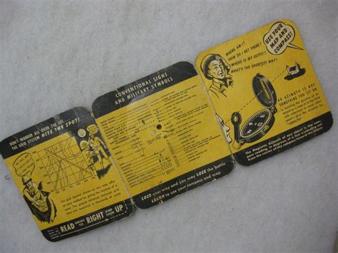 Wwii Army Usmc Marine Compass Fold Out Pop Up Training Guide Dont Become A Jap 1851611066