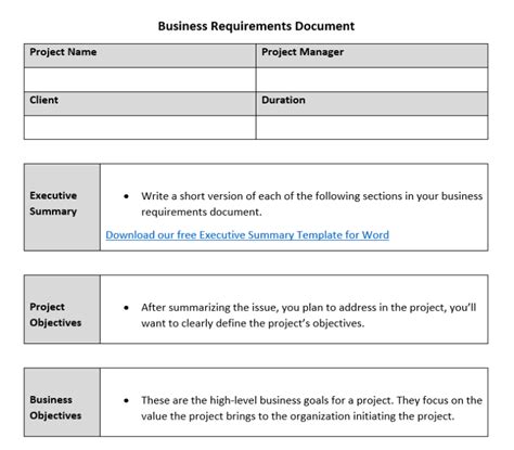 6 Free Requirement Gathering Templates For Excel And Word Projectmanager