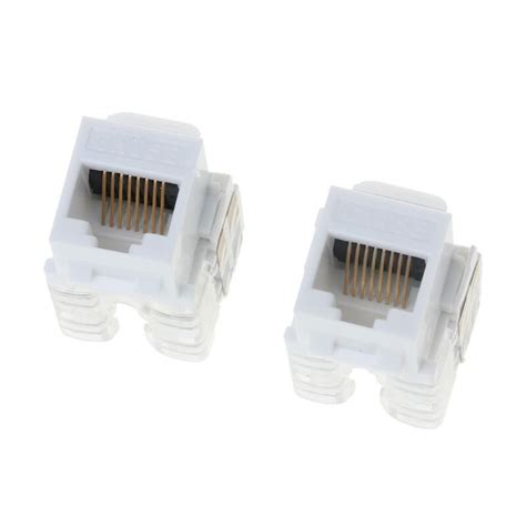 2pcs Cat5e Network Module Information Socket Rj45 Grandado