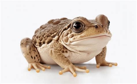 Premium Ai Image Asian Wild Toad On White Background