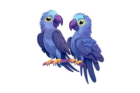 Cartoon Macaws Graphic By Gornidesign · Creative Fabrica