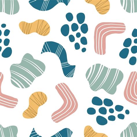 Premium Vector Abstract Shape Seamless Pattern