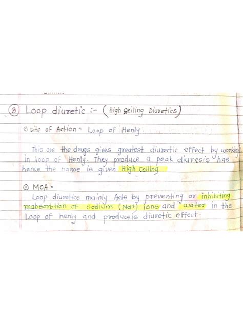 Loop Diuretics Pdf