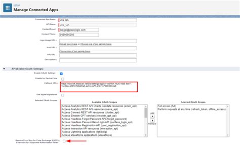 connection configurations peeklogic jira connector