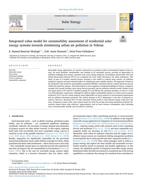 Pdf Integrated Value Model For Sustainability Assessment Of